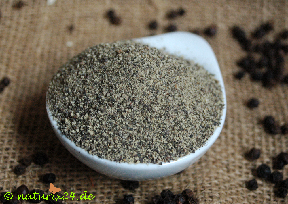 Pfeffer schwarz gemahlen | Naturix24 - Produkte der Natur
