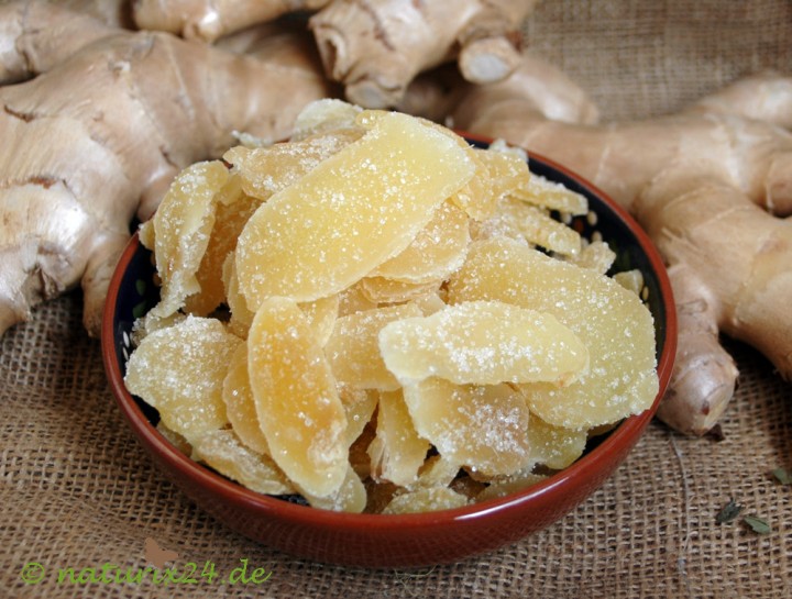 Gezuckerte Ingwerscheiben | Naturix24 - Produkte der Natur